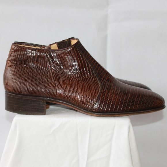 Mauri | Shoes | Vintage Mauri Genuine Lizard Mens Luxury Dress Boot ...